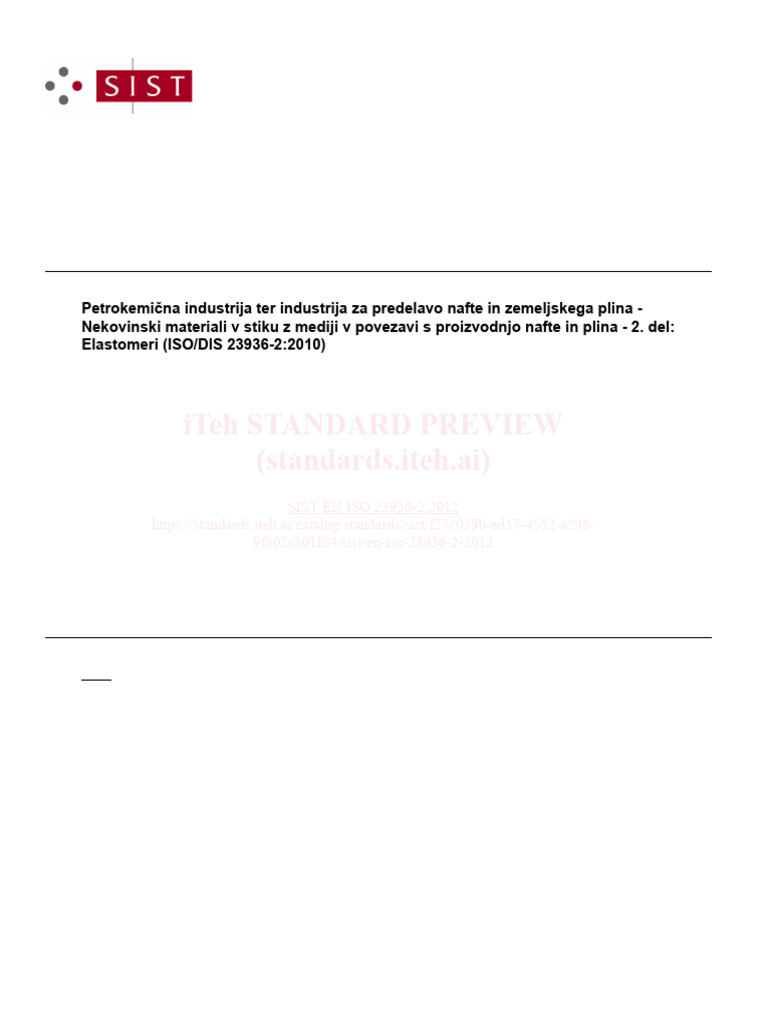 Sist en Iso 23936 2 2012 | PDF