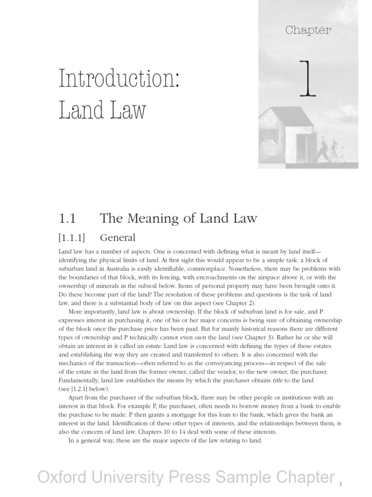 Introduction To Land Law | PDF
