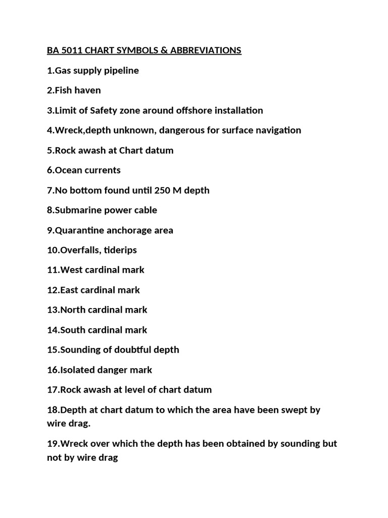 5011 - Chart Symbols | PDF