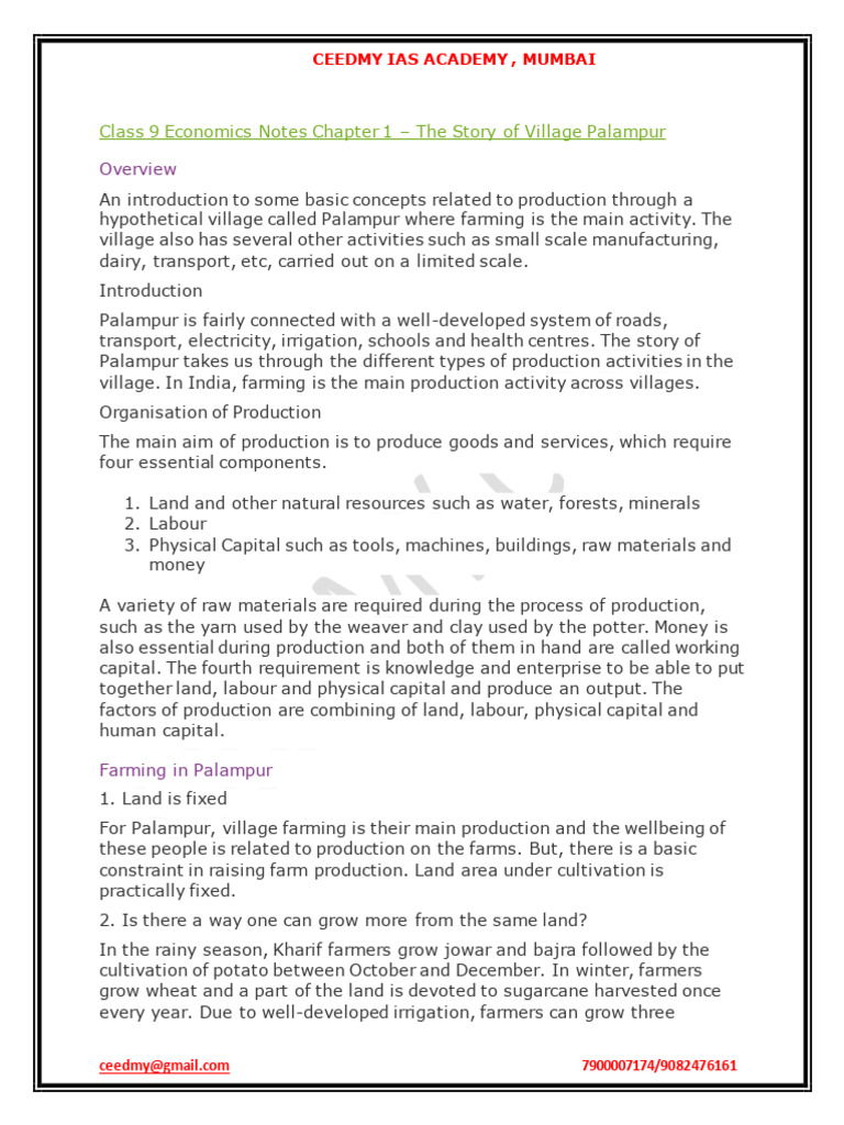 Economics Summary | PDF