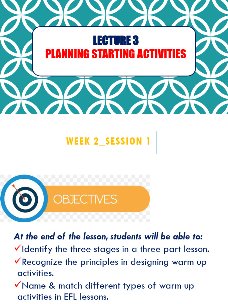 STS - Slides - W2S1 - Lecture 3 - Planning Starting Activities | PDF
