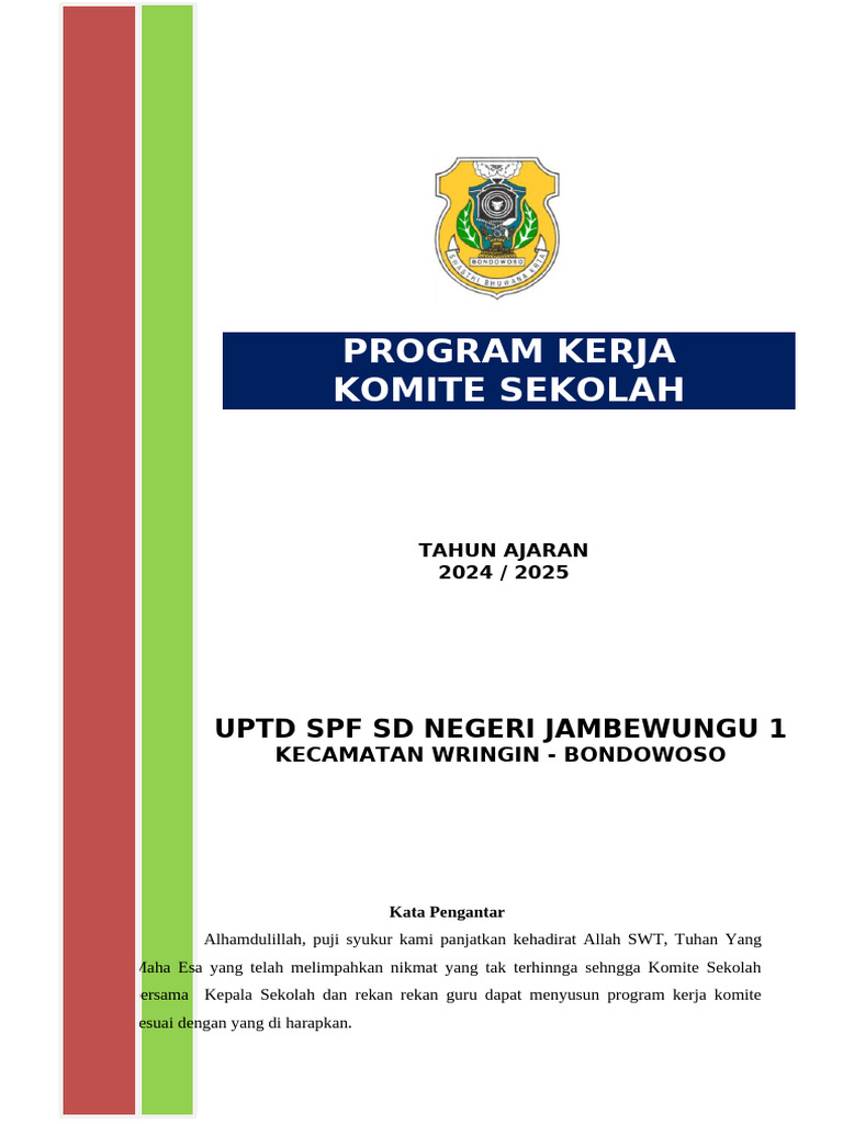 Program Komite Sekolah | PDF