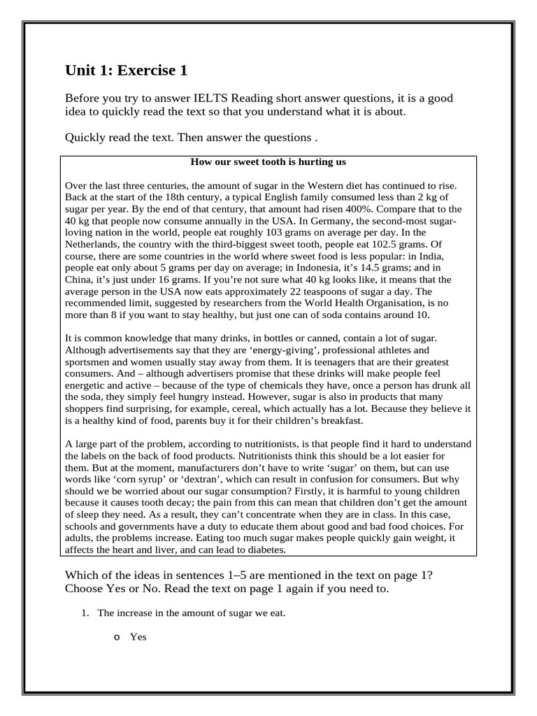 Unit 1 - Reading | PDF