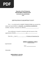 Cs-Form-4-Assumption To Duty | PDF