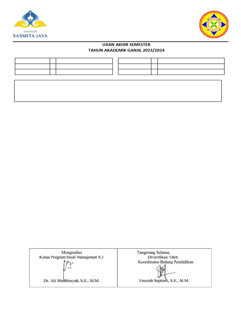 Soal Uas BLKL | PDF | Career & Growth | Finance & Money Management
