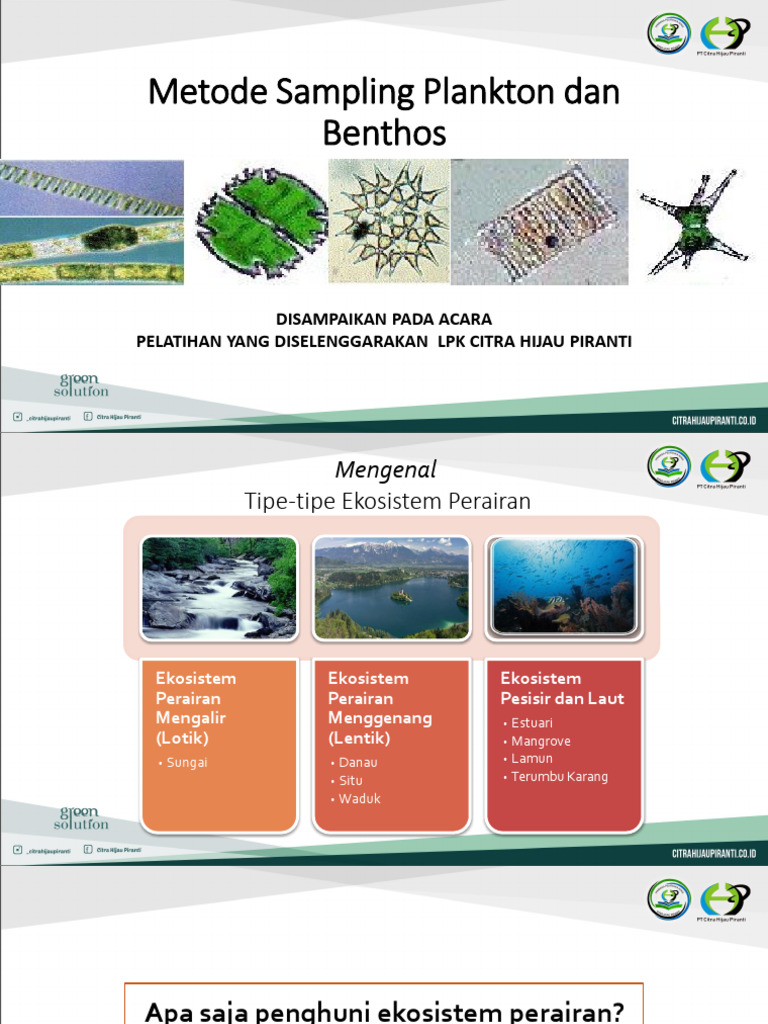 Metode Sampling Plankton | PDF