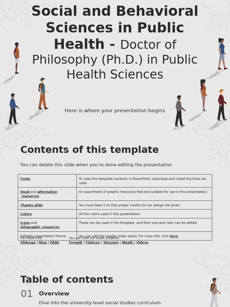 Social and Behavioral Sciences in Public Health - Doctor of Philosophy (PH.D.) in Public Health ...