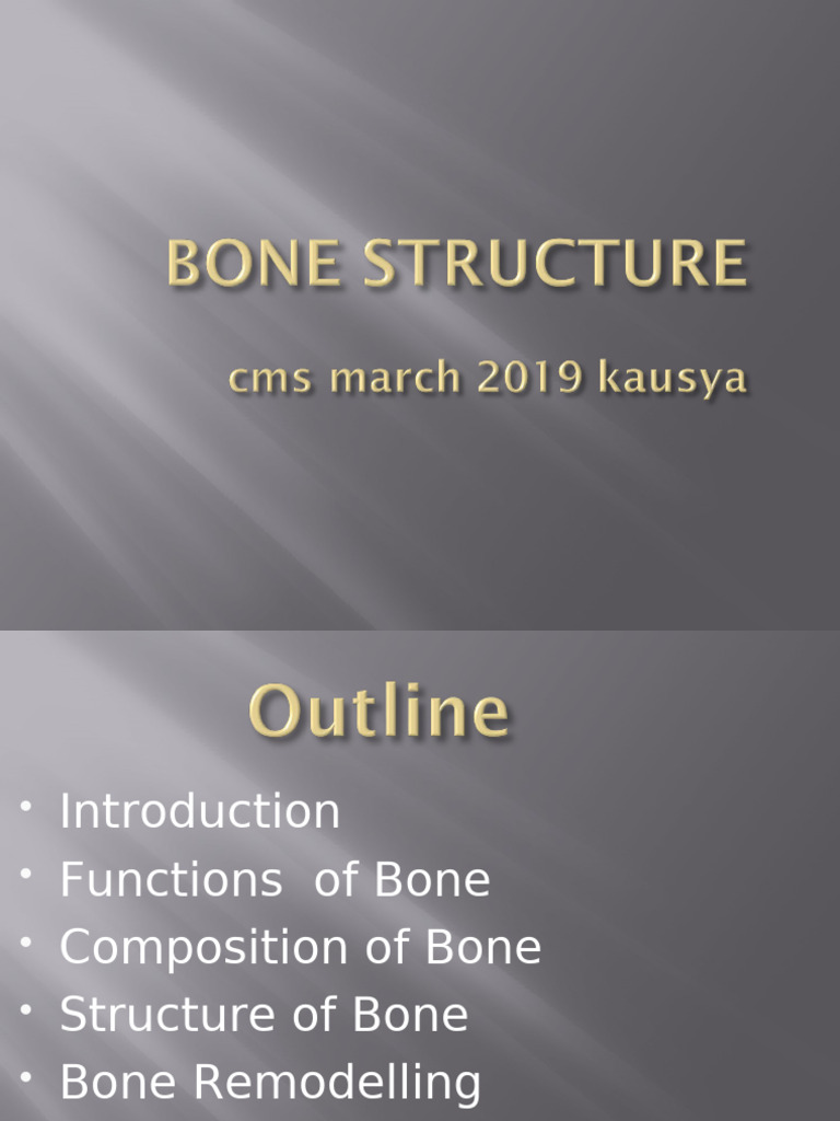 B. Bone Structure2012 | PDF