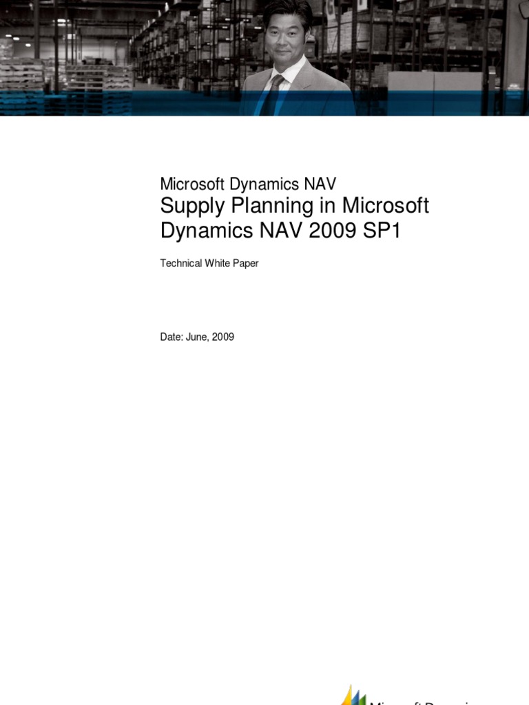 Supply Planning in Microsoft Dynamics NAV-2009 SP1 | PDF | Inventory | Personal Computers
