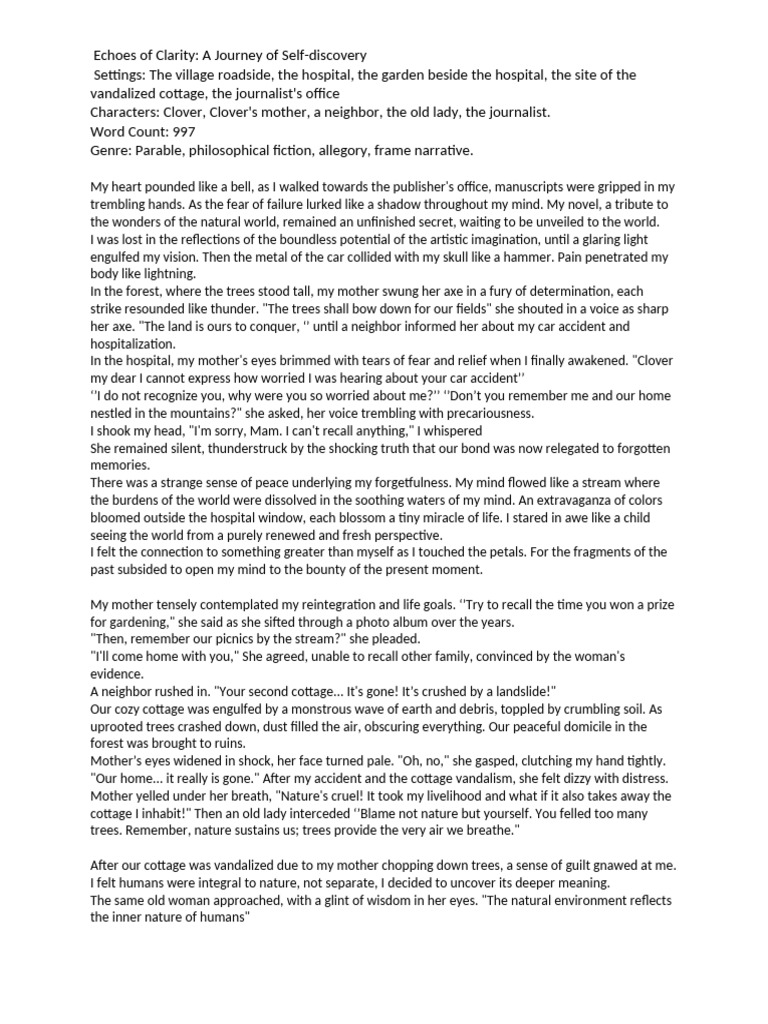 Echoes of Clarity | PDF