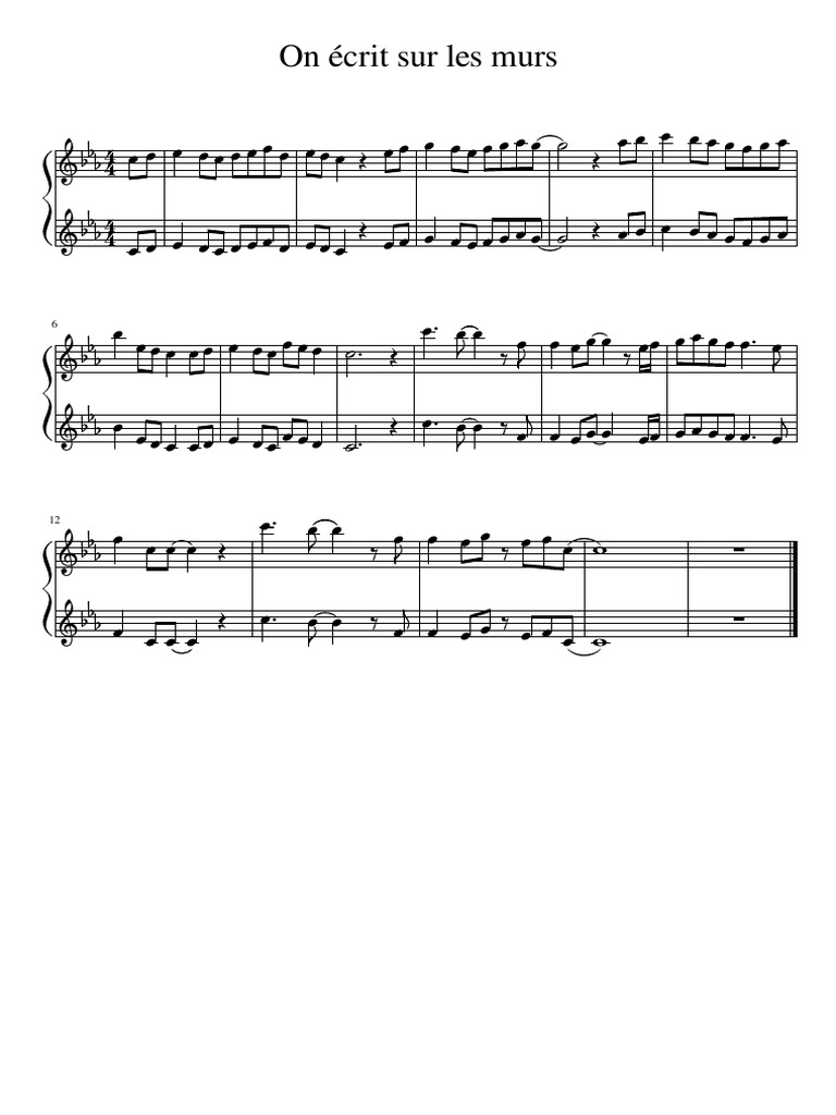 On Écrit Sur Les Murs | PDF