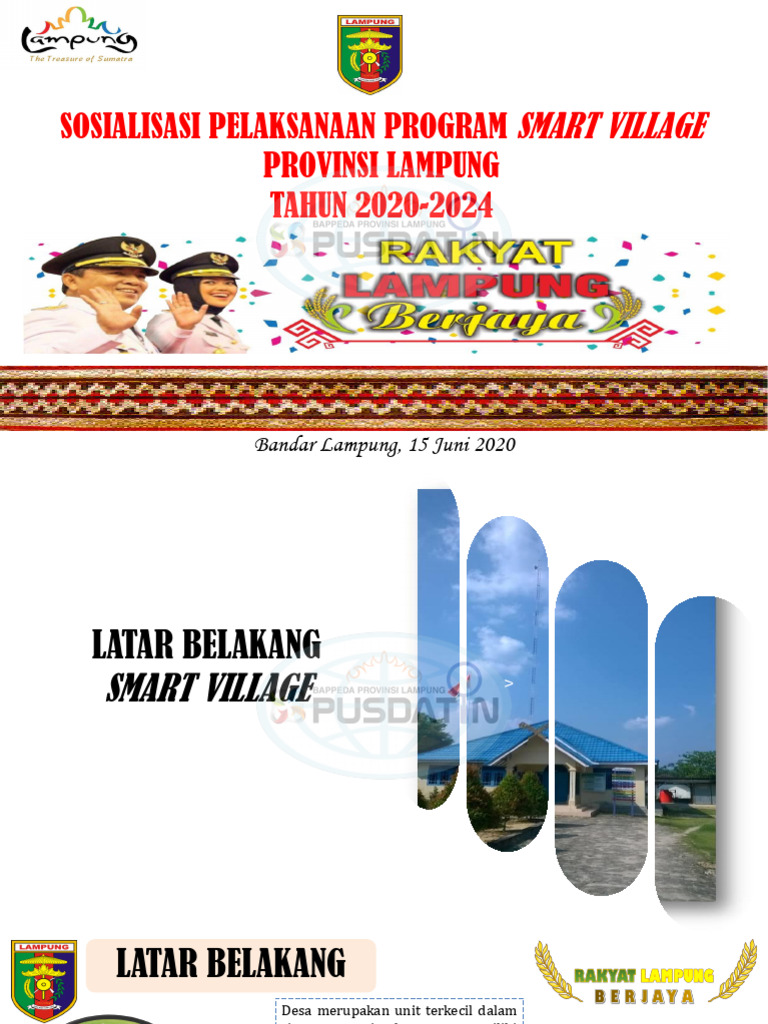 Smart Village Program in Lampung 2020-2024 | PDF | Technology & Engineering