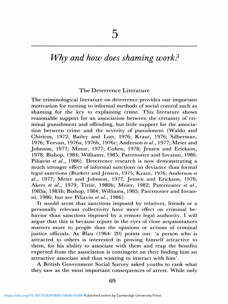 Why and How Does Shaming Work | PDF