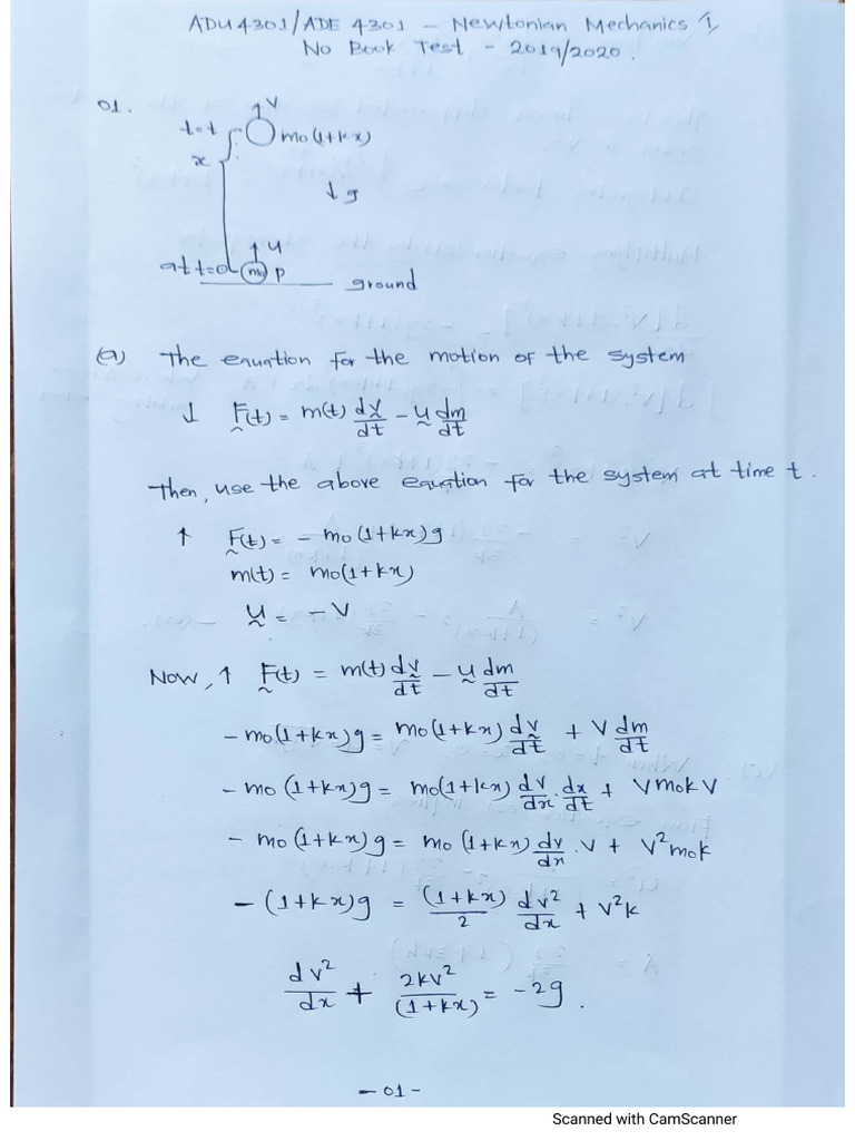 ADU4301-NBT 2019-2020-Solutions | PDF