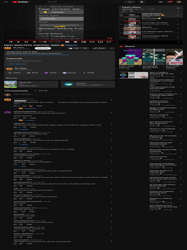 Coding A Custom Minecraft Horror Dimension To Keep A Secret - YouTube | PDF