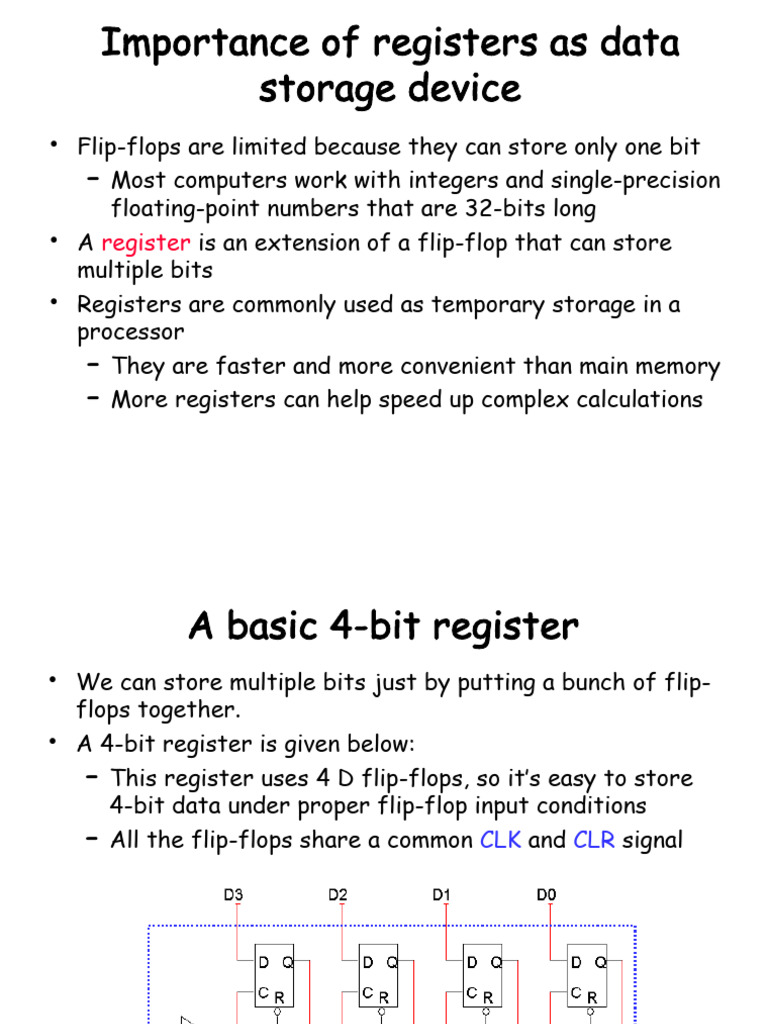Lec11 - Registers and Counters | PDF