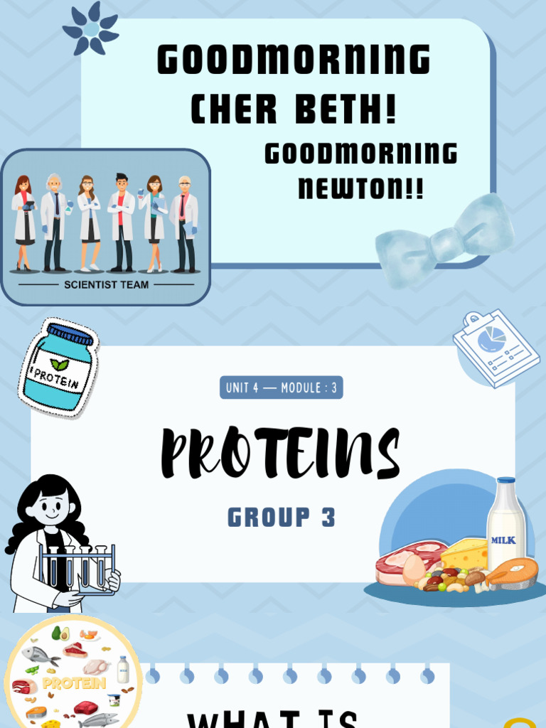 Science - Proteins (PPT Report) | PDF