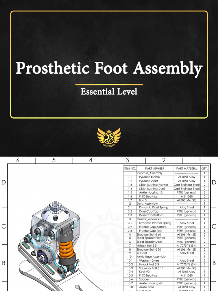 Prosthetic Foot Assembly PDF | PDF