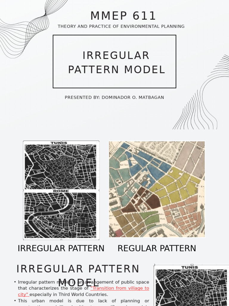 Irregular Urban Pattern Model Analysis | PDF | Urban Planning | Art
