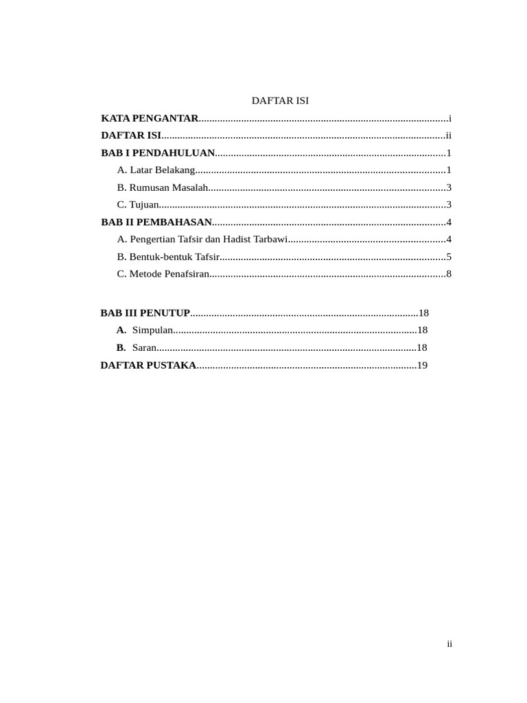 Makalah Tafsir Hadits Kelompok 1 | PDF