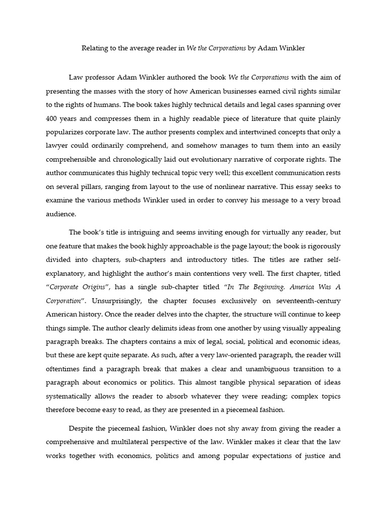 HL Essay Sample C | PDF