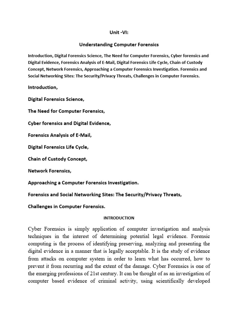 Cyber Security Unit 4 | PDF