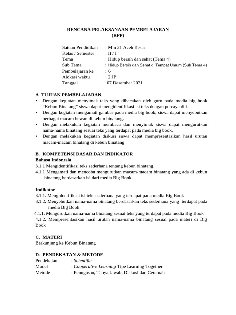 Contoh Big Book untuk Kelas 2 SD | PDF