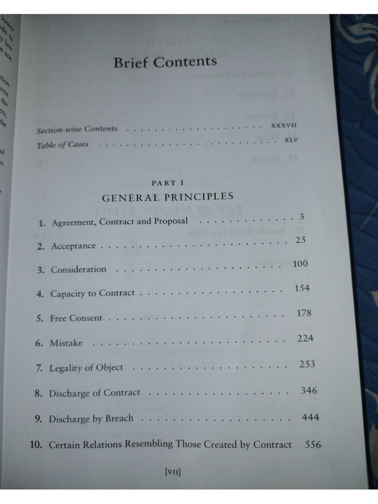 Avtar Singh'S - Contract & Specific Relief | PDF