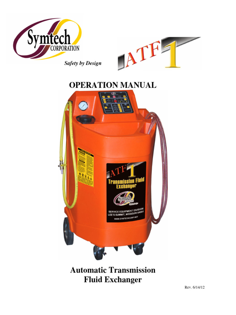 Symtech ATF 1 Operation Manual | PDF