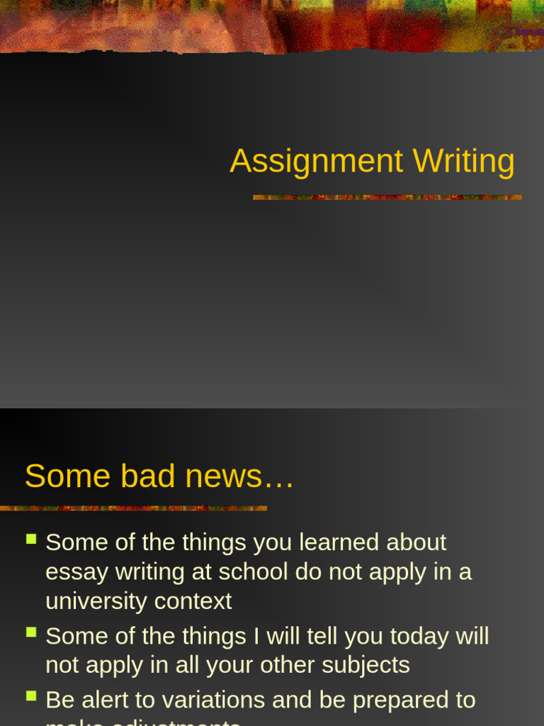How to write assignment | PDF