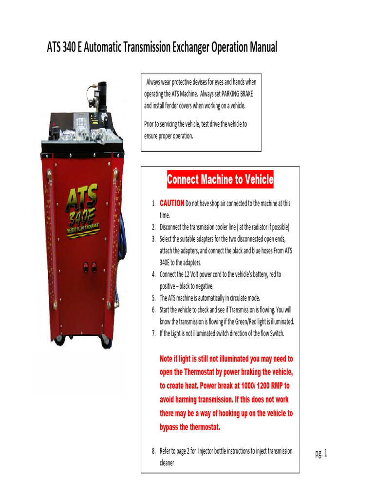 Kenvo ATS 340 E Operation Manual | PDF