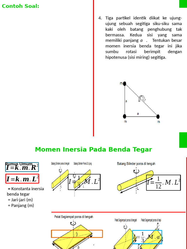 Momen Inersia Benda Tegar | PDF