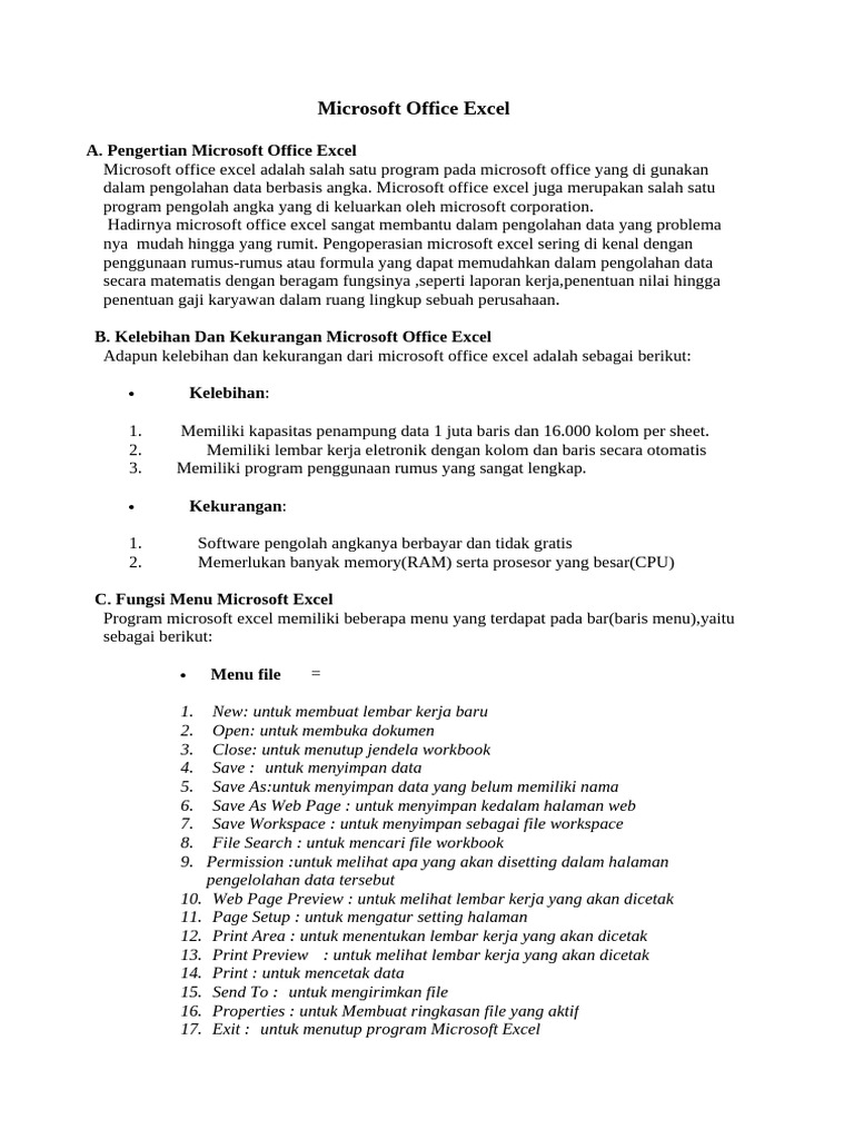 Microsoft Office Excel | PDF