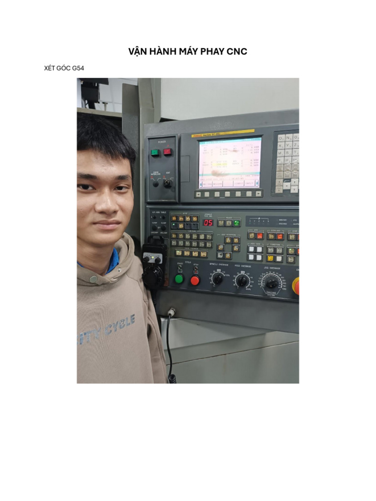 Huỳnh Trọng Nghĩa - 20093371 - vận Hành Máy Cnc | PDF
