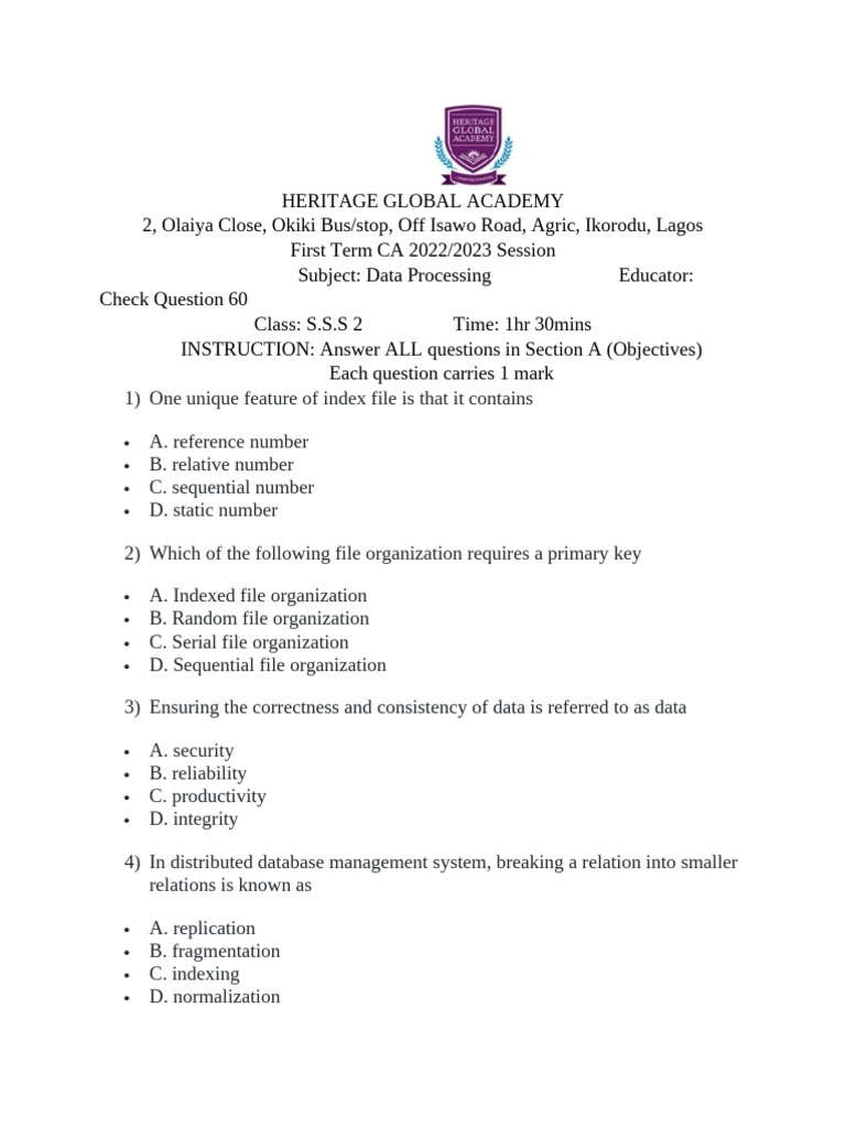 SS2 1ST Ca | PDF | Computer Network | Computers