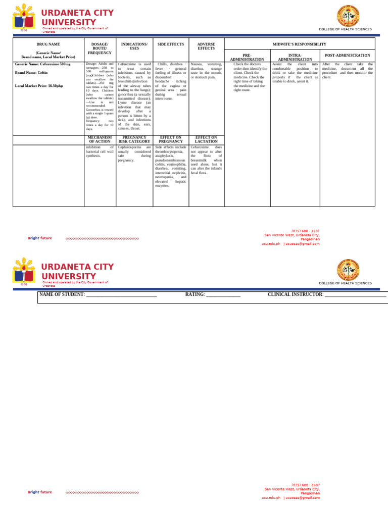 Drug Study Template 4 | PDF