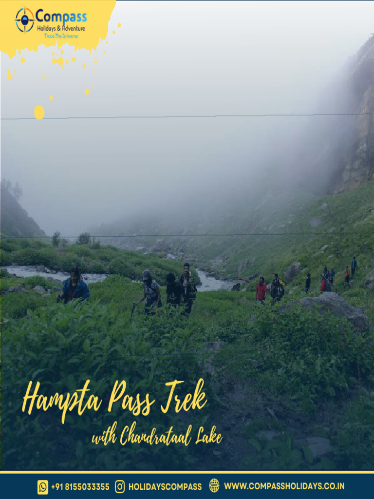 Hampta Pass Trek With Chandratal Lake - Compass Holidays Adventure ...