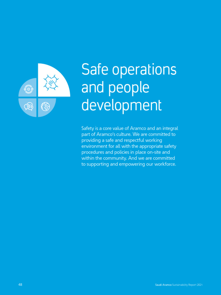 Aramco's Safety and Workforce Goals | PDF | Sustainability | Business ...