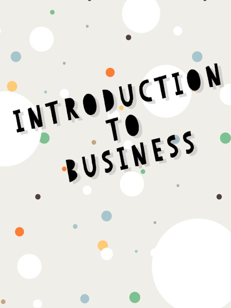 Introduction To Business | PDF
