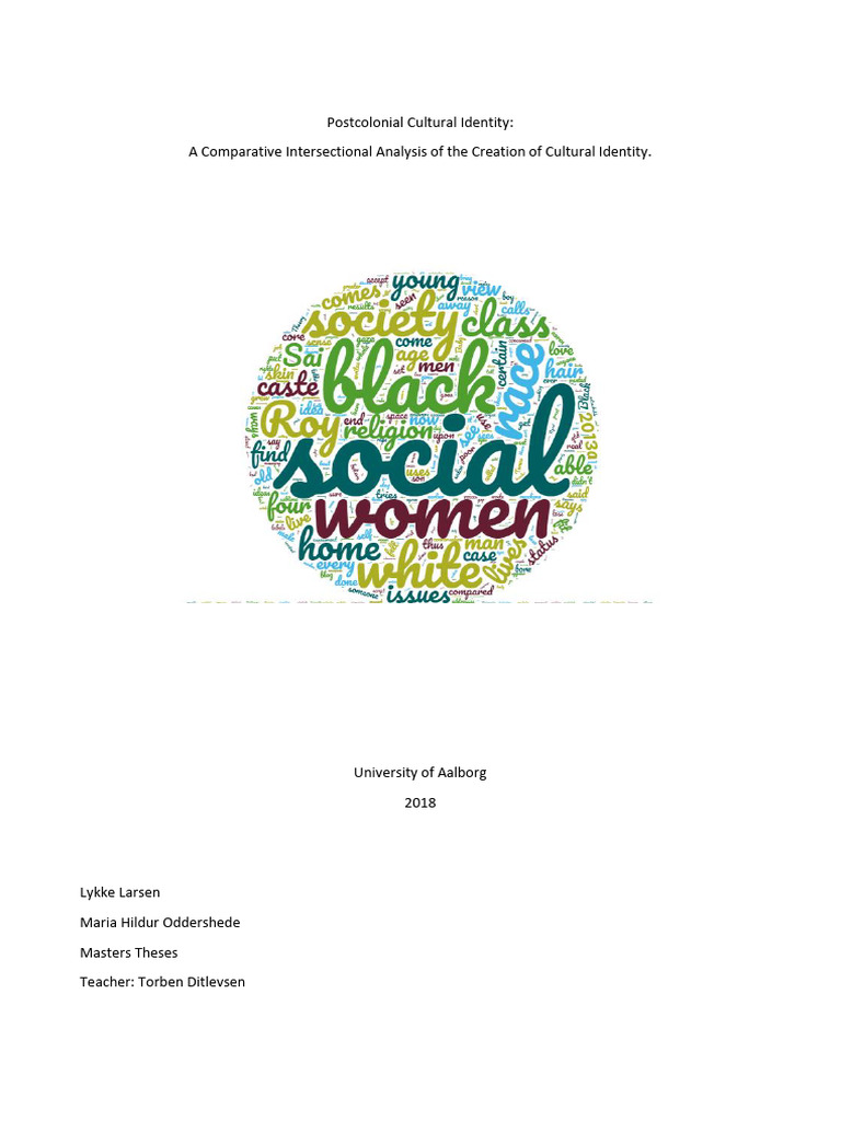 Postcolonial Cultural Identity A Comparative Intersectional Analysis of ...