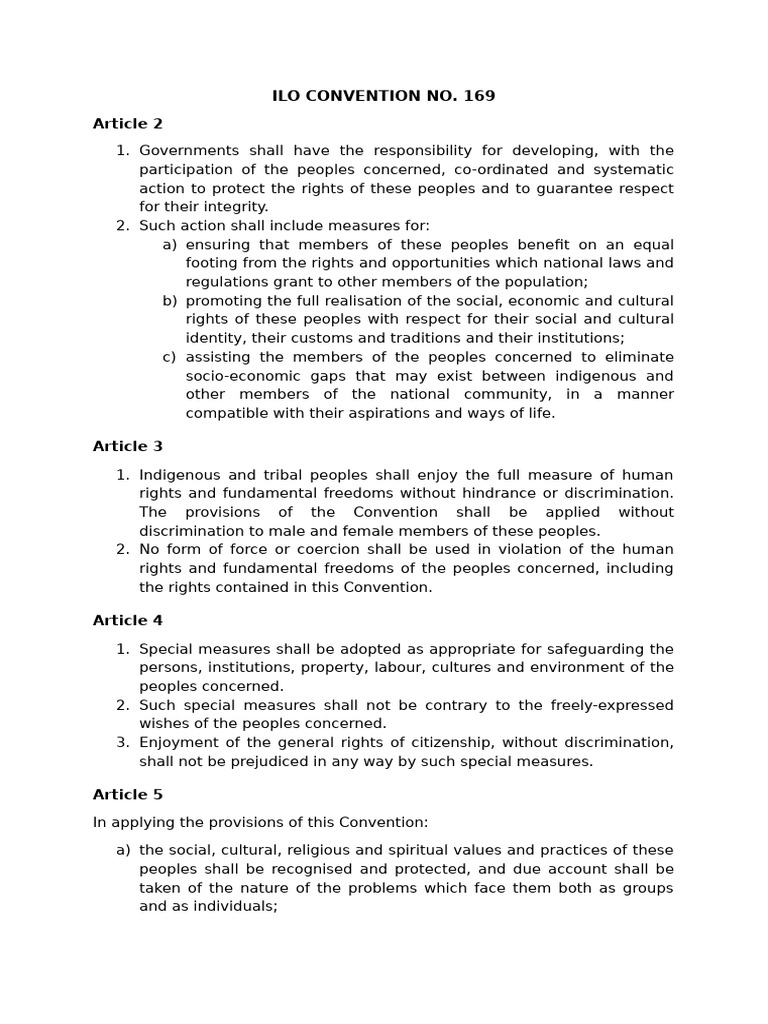 ILO CONVENTION NO | PDF