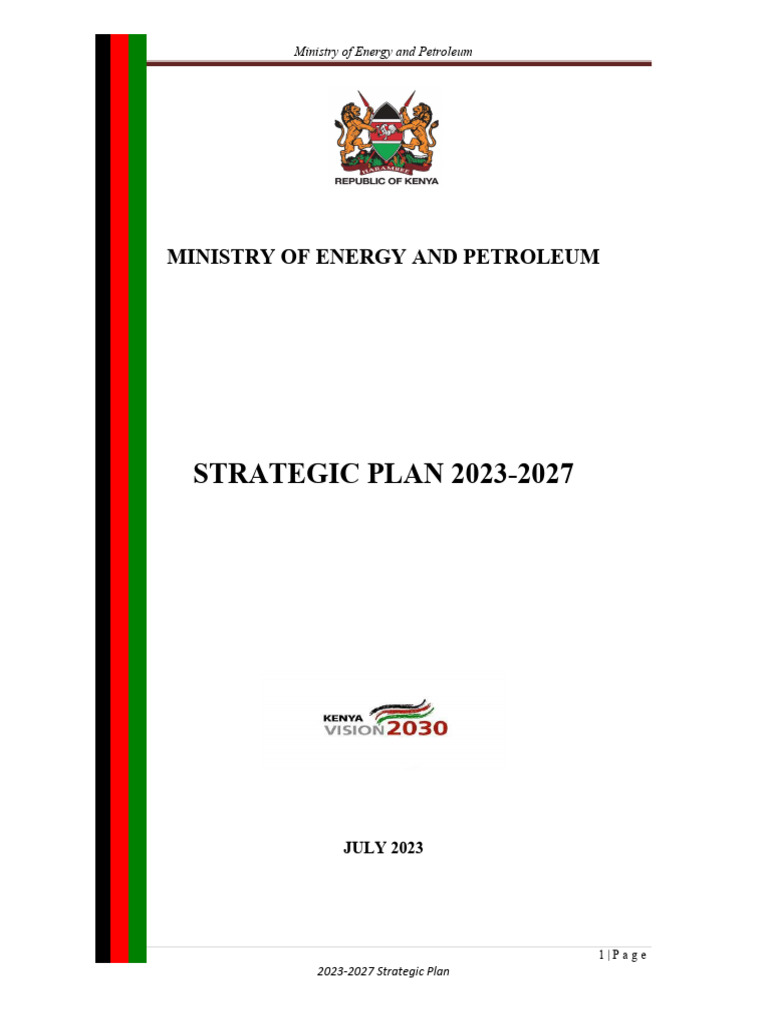 MoE&P Final Draft Strategic Plan 2023-2027 07-06-2024 | PDF