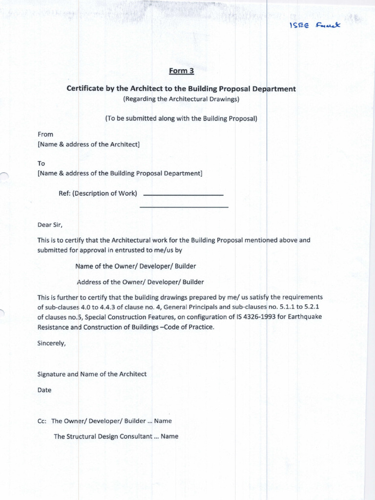 Isse Form | PDF