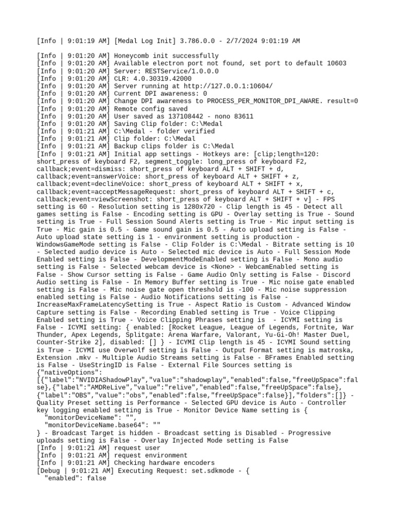 Medal Log 20240207 | PDF