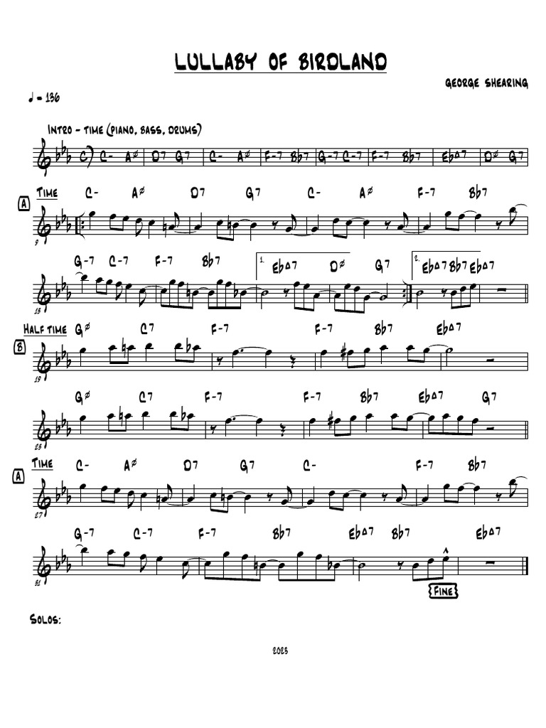 Lullaby of Birdland | PDF