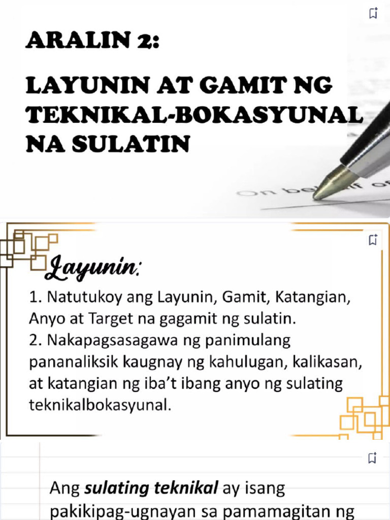 Piling Larang 11 Aralin 2 2 | PDF