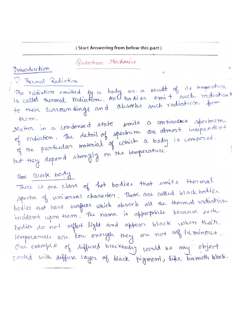 Mod 1 Introduction To Quantum Mechanics Pdf