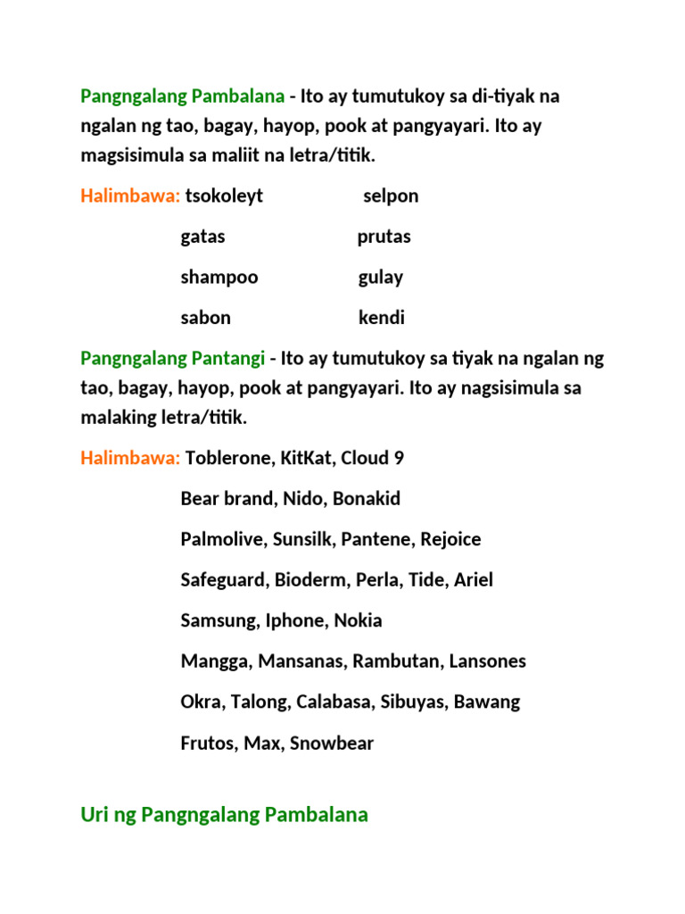 Grade 4 Filipino topics-WPS Office | PDF