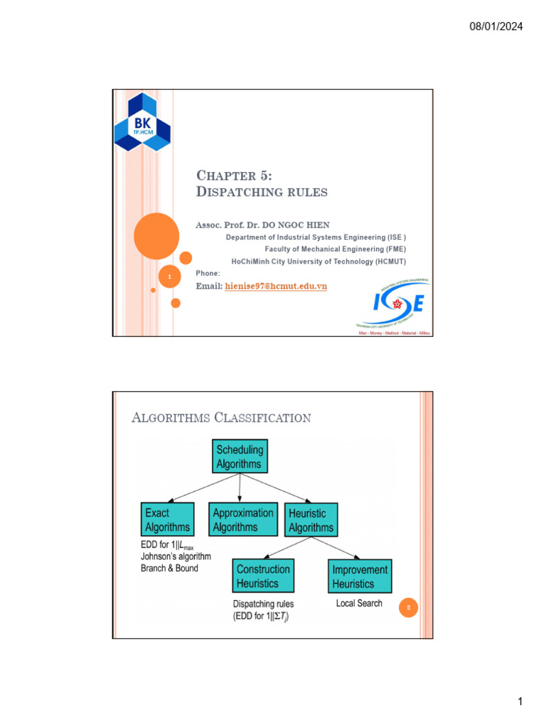 Chapter 5. Dispatching Rules | PDF