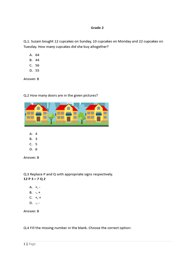 Grade 2 - Set 2 | PDF